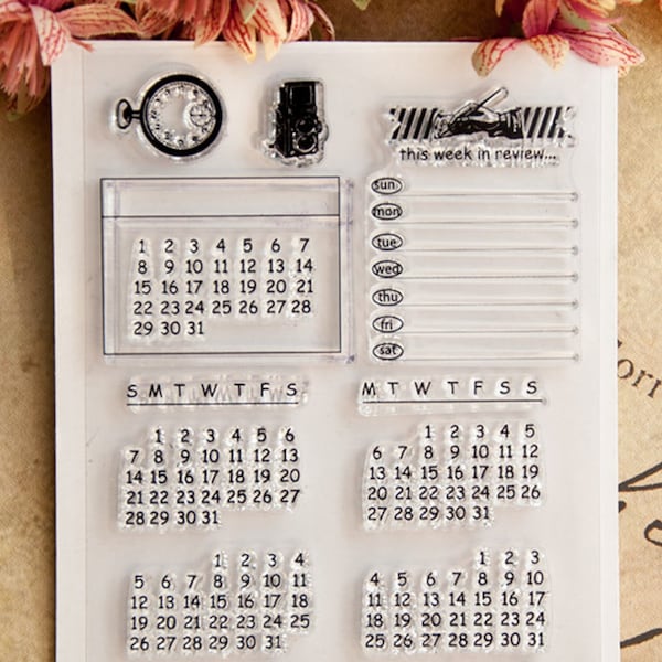 Calendar Stamp - Etsy
