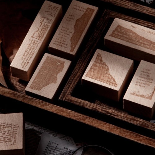 Old Newspapers Stamp for Cardmaking Scrapbooking Journal - Etsy