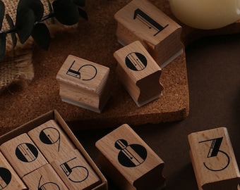 Rubber Stamp Numbers - Etsy