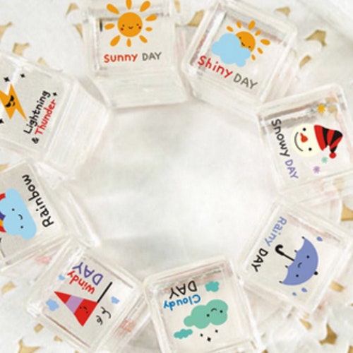 8pcs Clear Stamps for Journaling Plannersmini Weather Stamp - Etsy