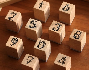 Number stamps | Etsy