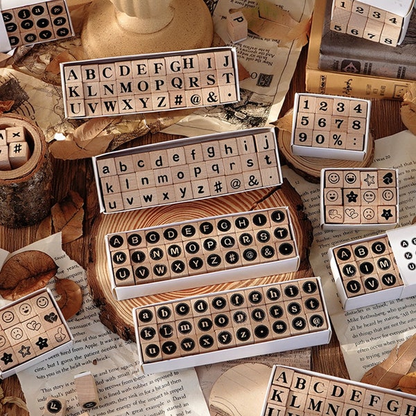 Alphabet Rubber Stamps - Etsy