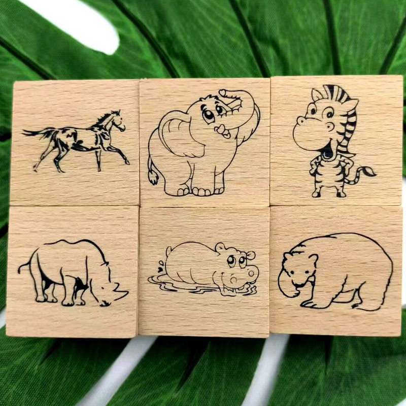 Hippo Stamp - Etsy