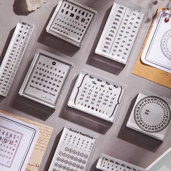 Calendar Stamp - Etsy