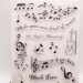 Music Notes Stamps for Albumb Journal Diary Decoration - Etsy