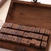 30pcs Lower Case Letter Stamp Set With Wooden Box Vintage - Etsy