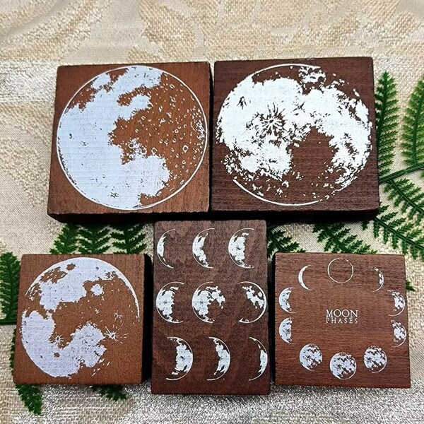 Moon Stamp - Etsy