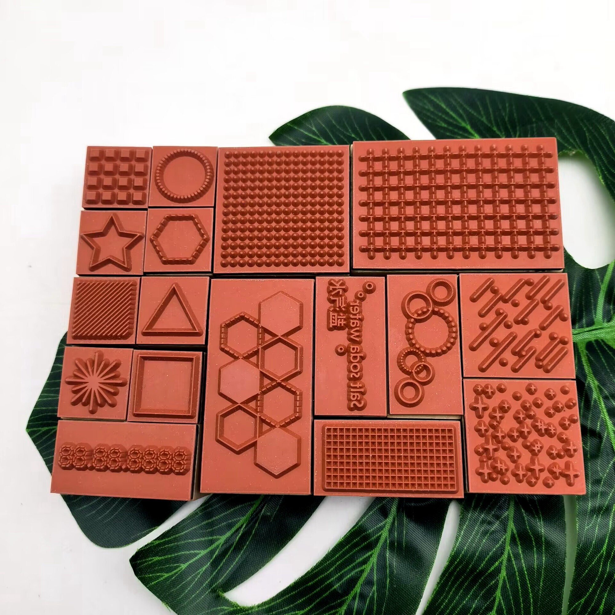 Geometry Rubber Stamps: 17-piece Set, Space Lattice Design - Etsy
