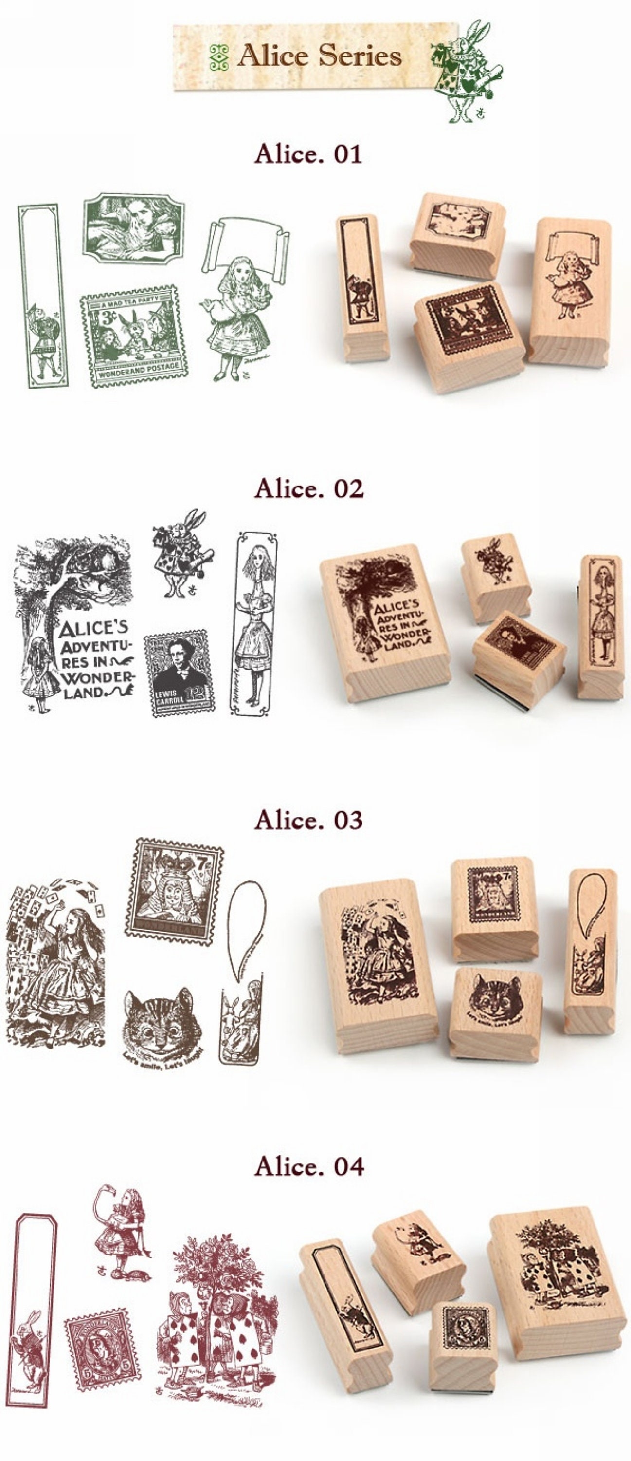 Retro Wooden Rubber Stamp Set With Tin Box for Kids Cute Girl - Etsy