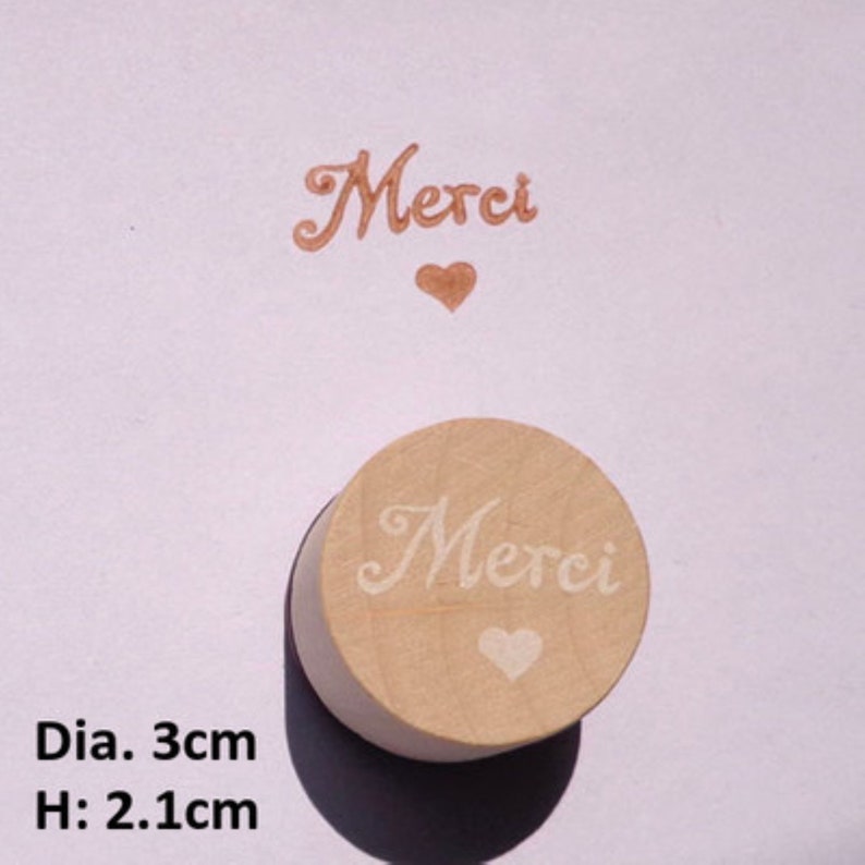 Happy Birthday Merci Letter Stamp. Greeting Message Stamp - Etsy