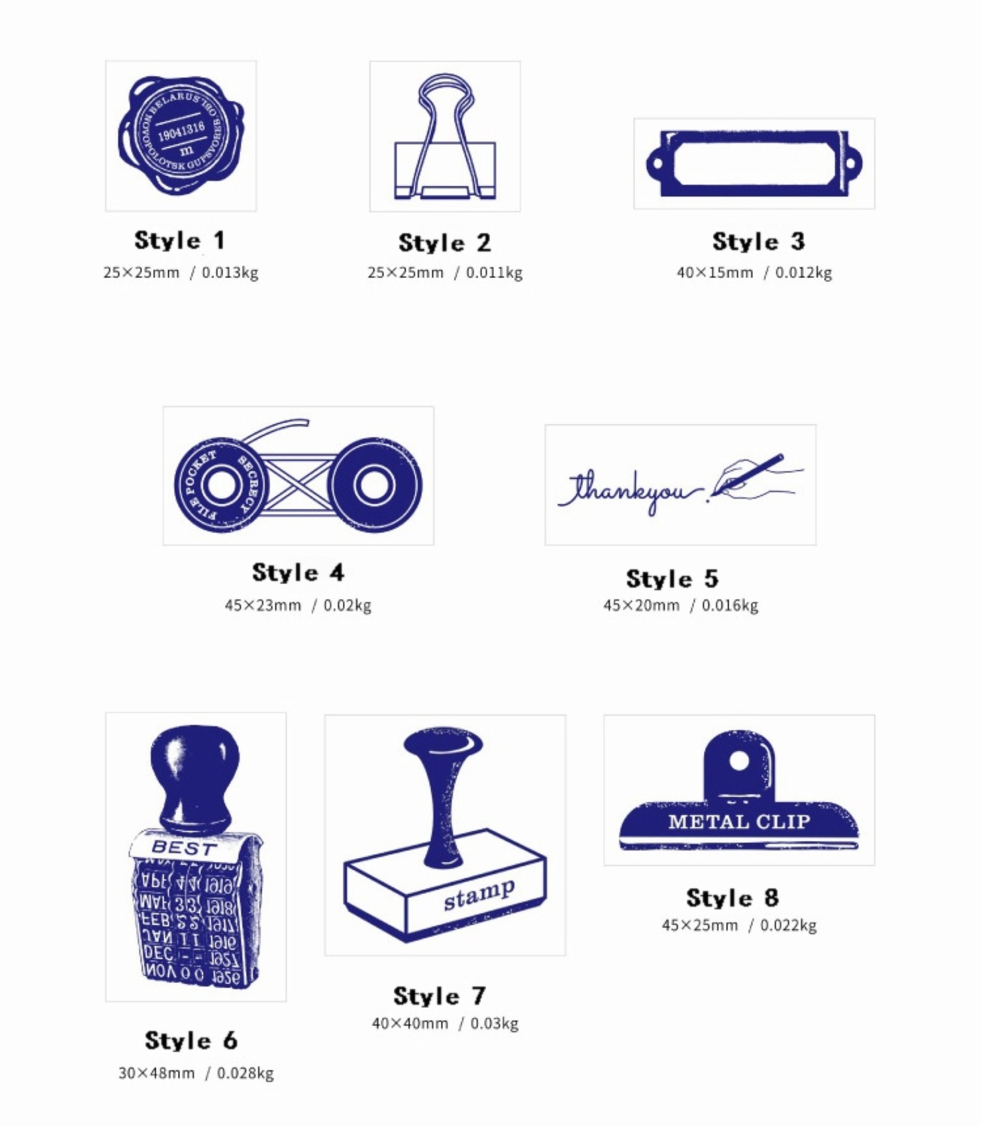 Antique Rubbe Stamp Wood for Envelope Seal Card Making Planner | Etsy