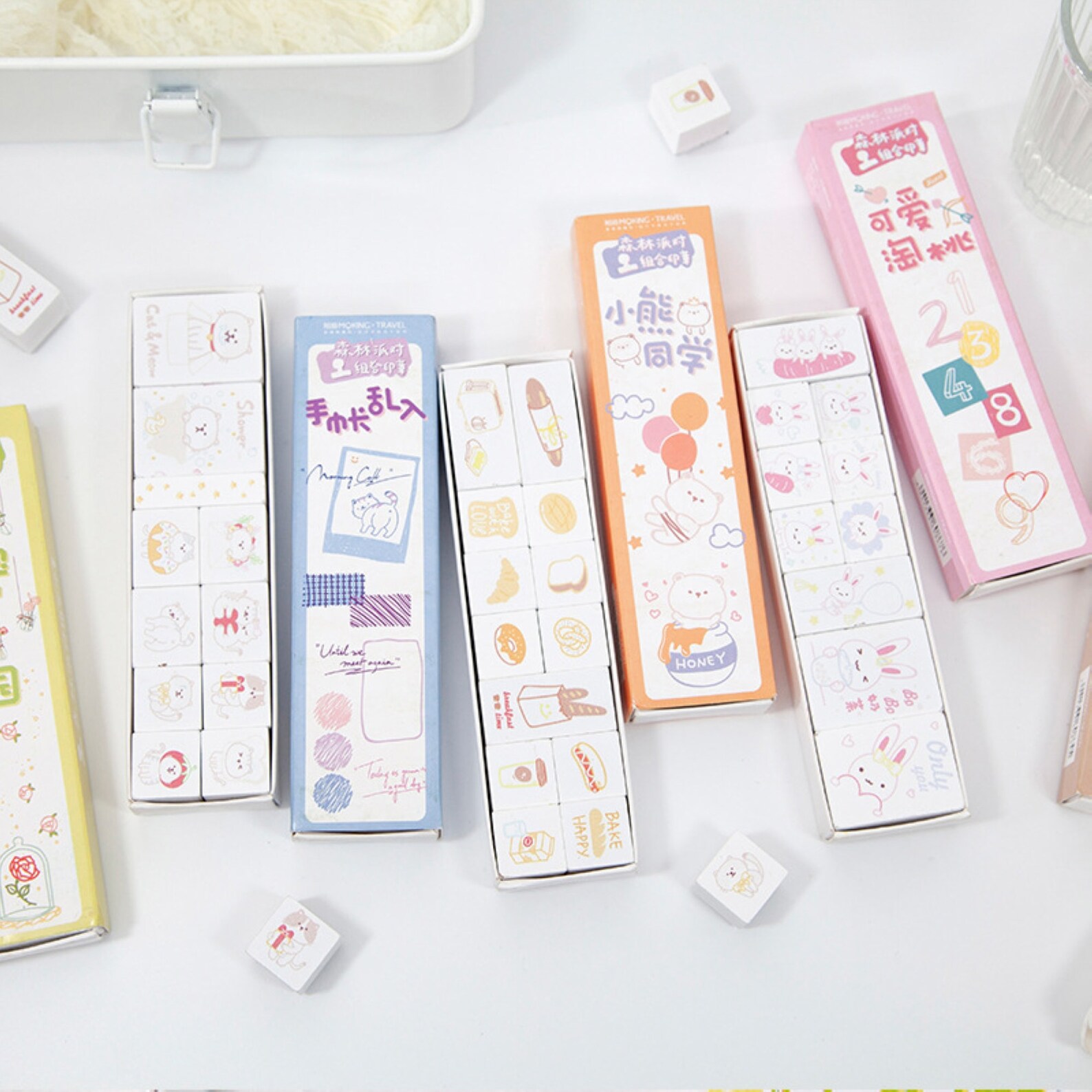 Cute Animals Stamp Set for Scrapbooking Card Makingjournal | Etsy