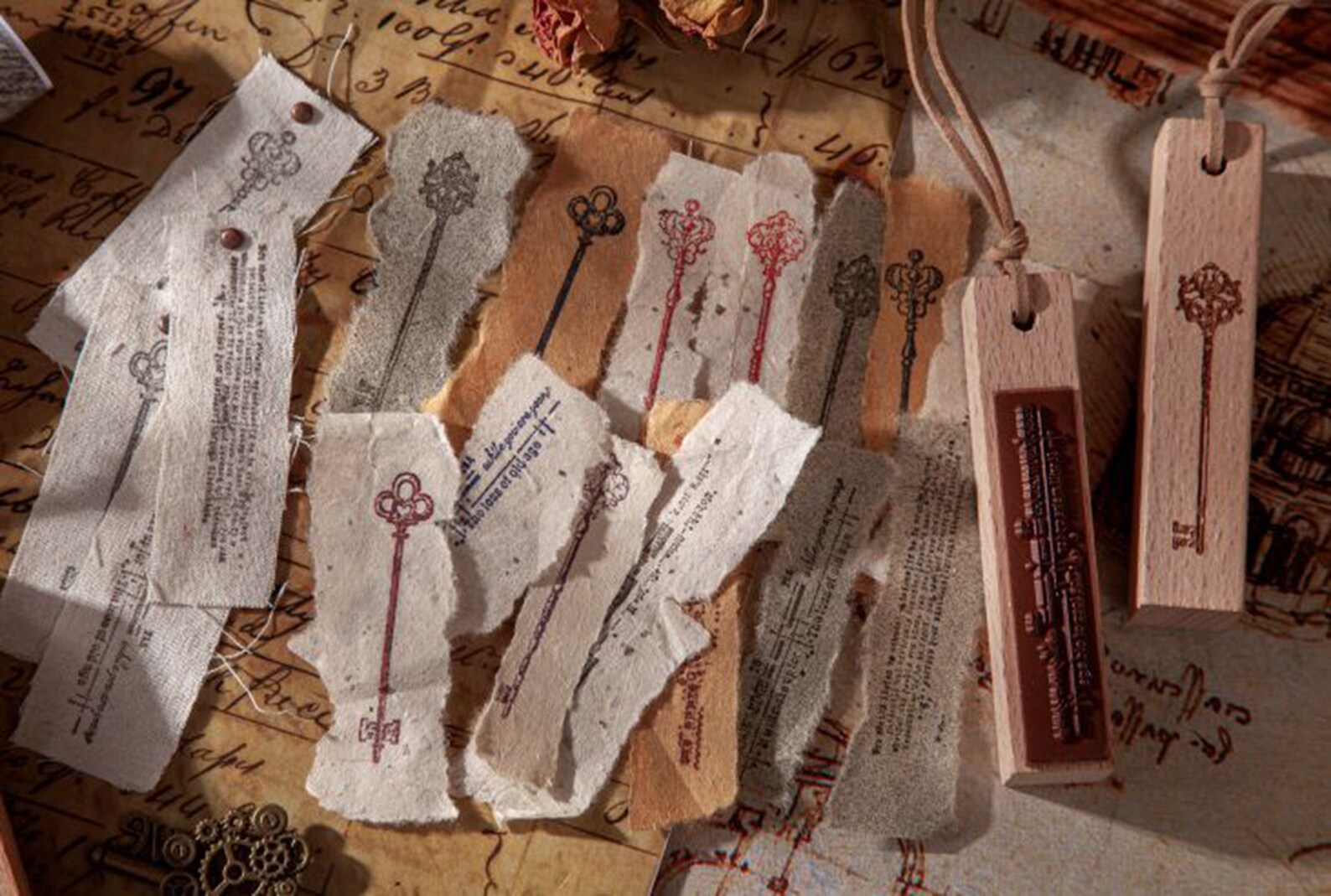 Retro Code Key Stamp Wood Rubber Stamp DIY Card Making | Etsy