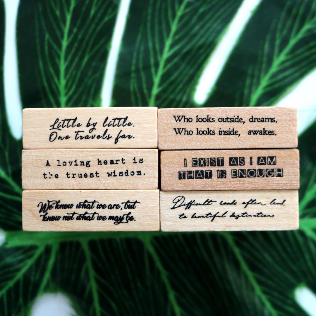 6 Styles Diary Planner Stamp, Journal Stamp, Decorating, Paper Stamping ...