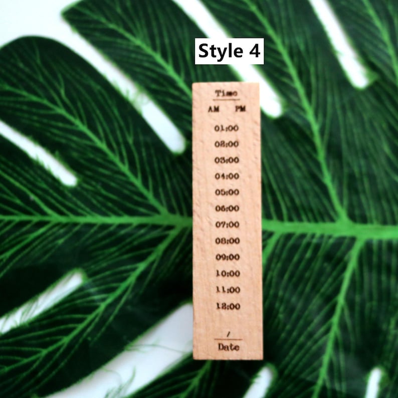 Wood Rubber Planner Stamps: Calendar, Date, Week, Month - 9 Style - Etsy