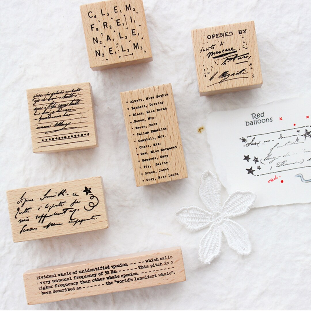 Letter Stars Stamp for Scrapbook Journal Diary Filofax Decoratio DIY 7 ...