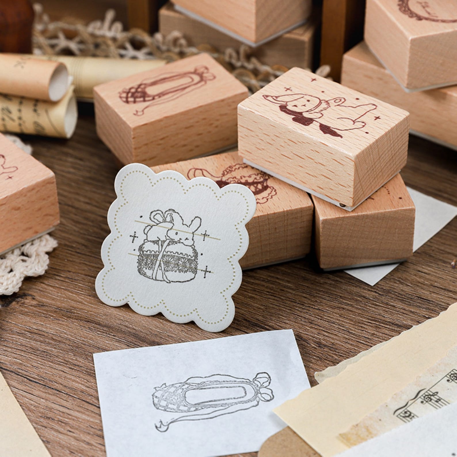Cute Wooden Rubber Stamp for Scrapbooking Diary Album Journal | Etsy
