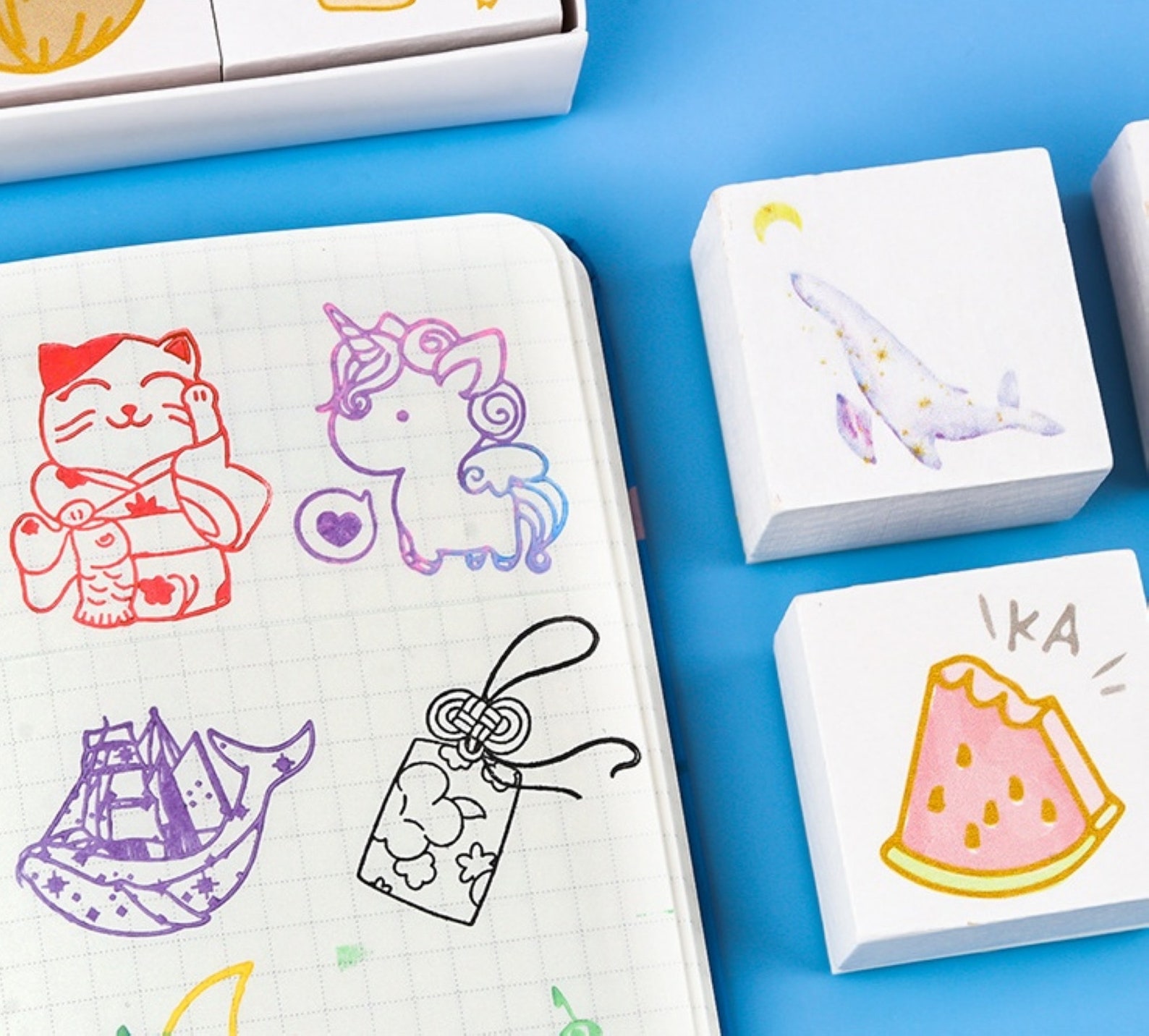 Cute Stamp Set of 6pcs for Scrapbooking Diary Filofax Journal - Etsy