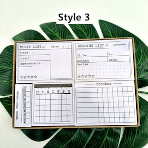 Planner Rubber Stamp Set: Date, Weekly, Habit Tracker - Etsy