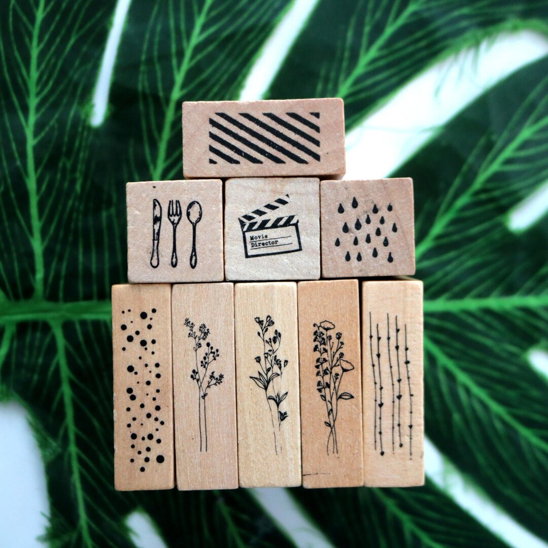 8 Styles Diary Planner Stamp, Journal Stamp, Decorating, Paper Stamping ...