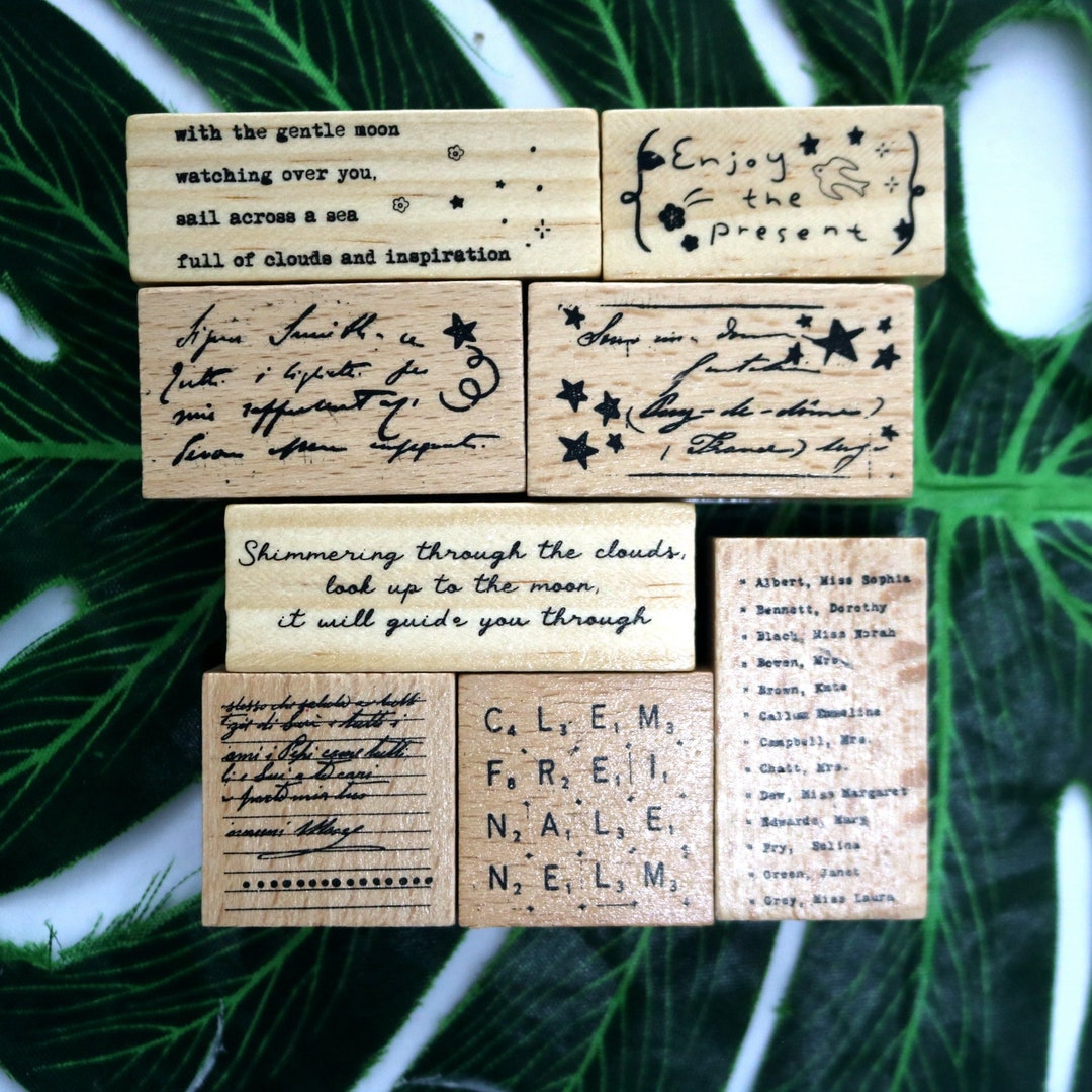 Letter Stars Stamp for Scrapbook Journal Diary Filofax Decoratio DIY 8 ...