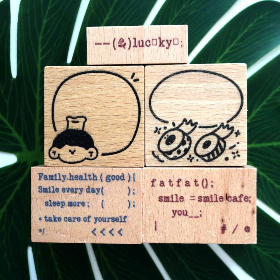 Greeting Stamp Letters: Wooden Rubber Stamp for Journaling - Etsy