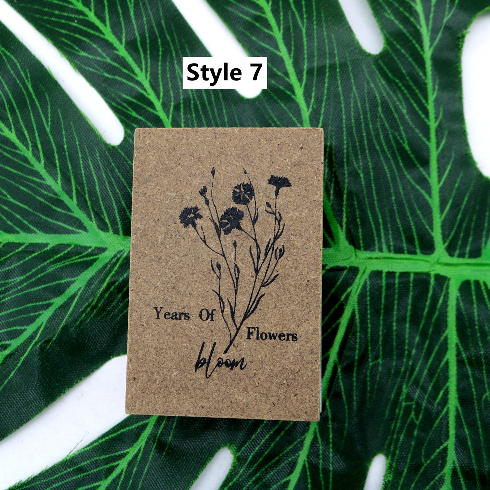 Floral Wood Rubber Stamps Frame Border Stamp Stamp for Art Journal ...