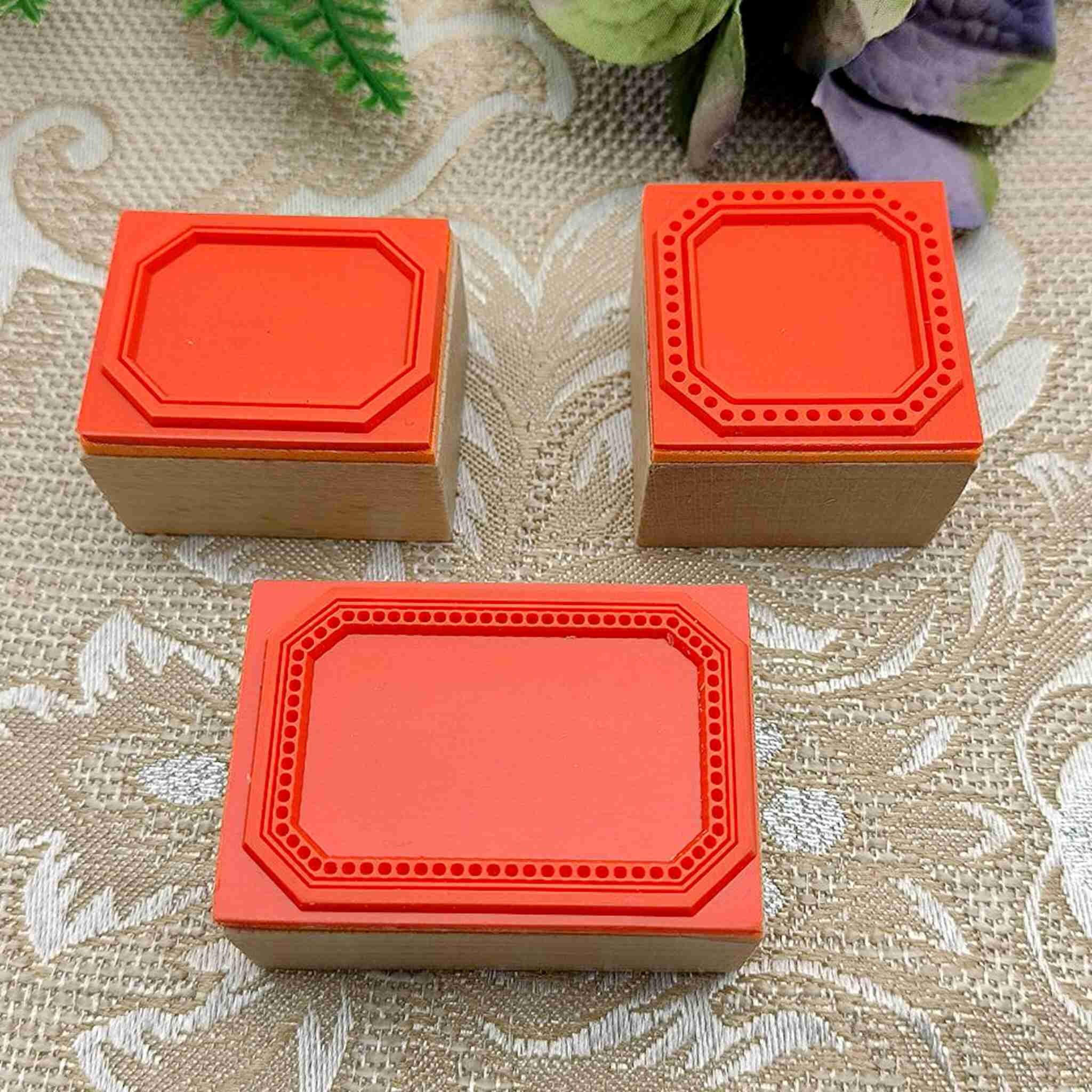 Classic Frame Border Wood Rubber Stamp for Labels Tags Making - Etsy