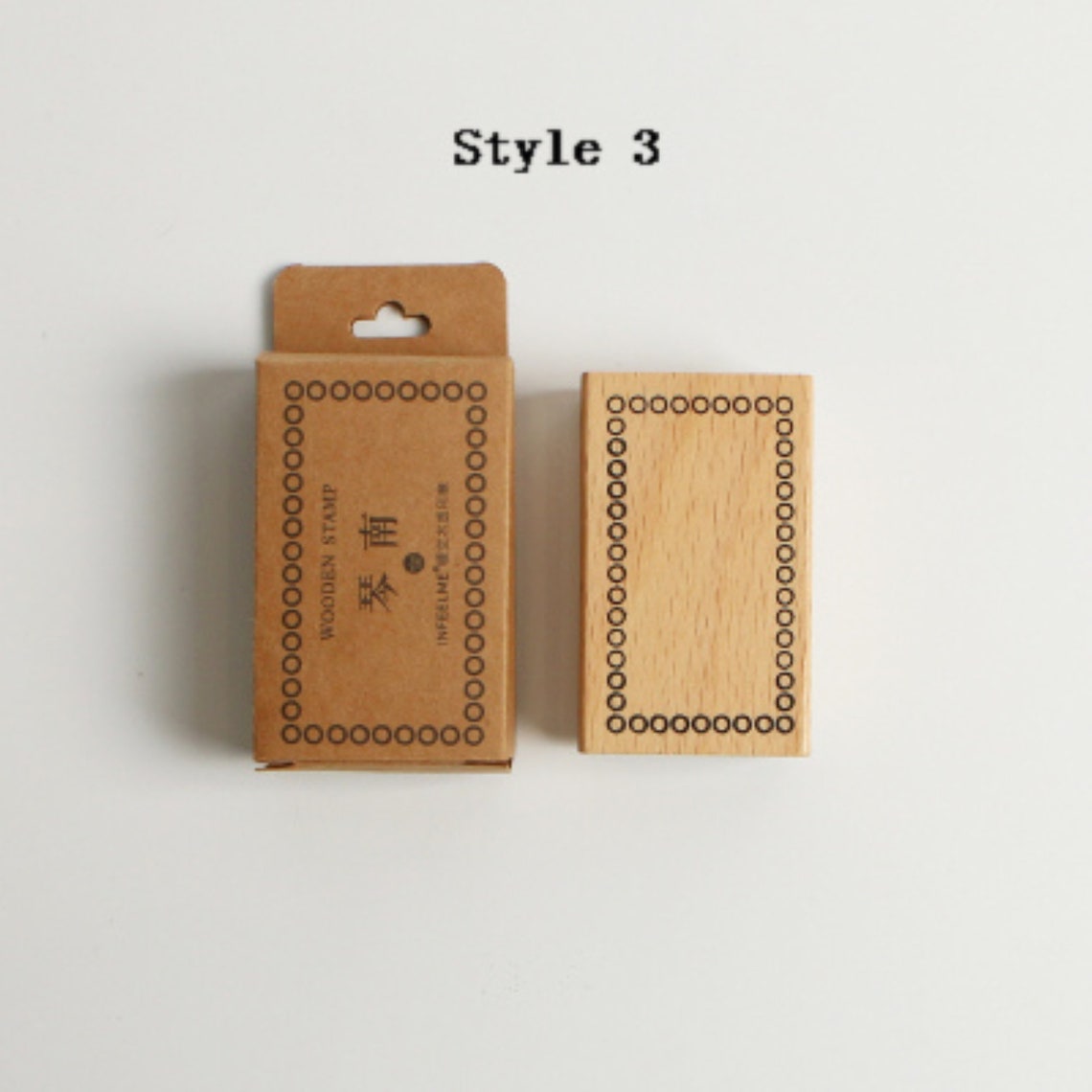 Retro Frame Stamp Message board Card MakingDiary | Etsy