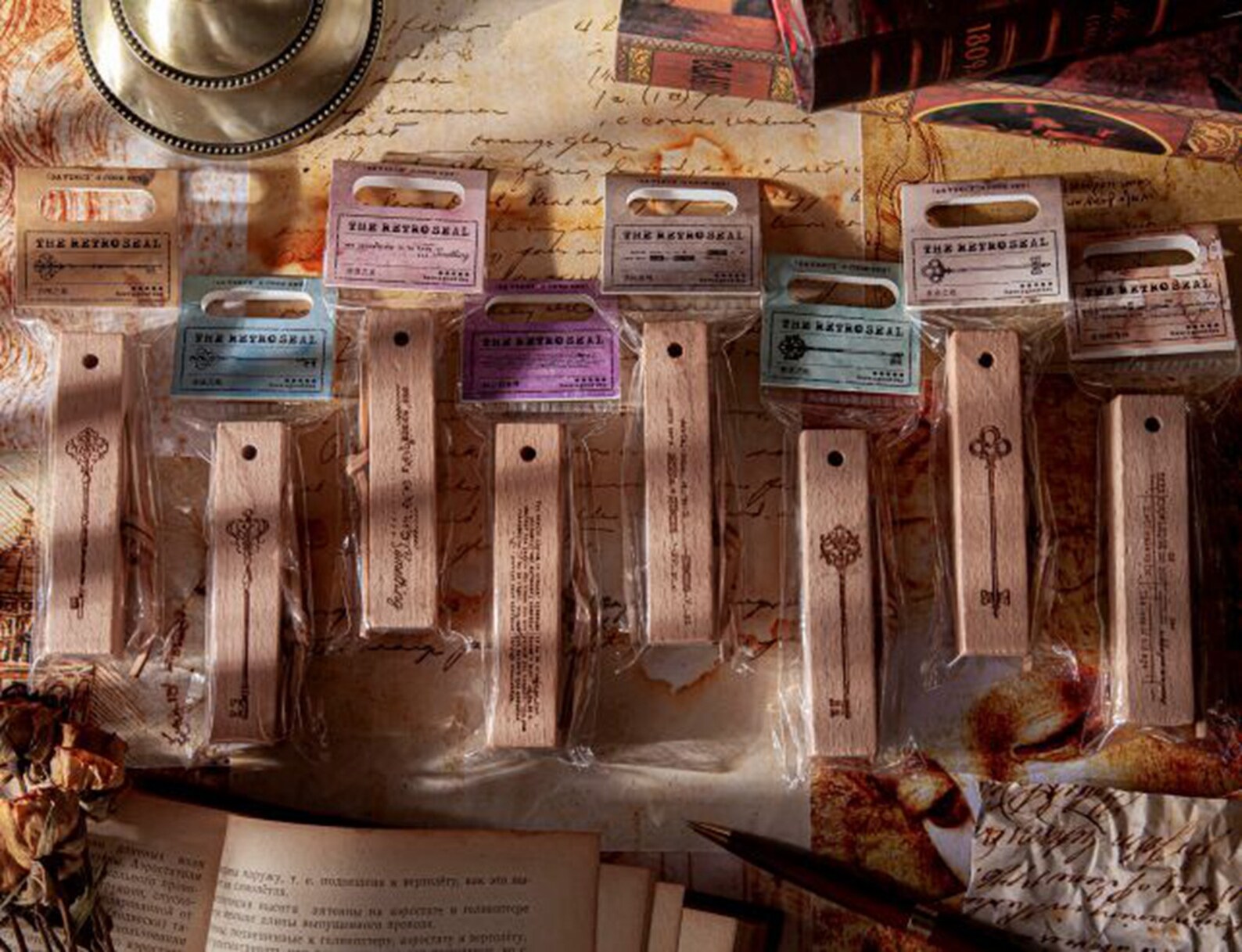 Retro Code Key Stamp Wood Rubber Stamp DIY Card Making | Etsy