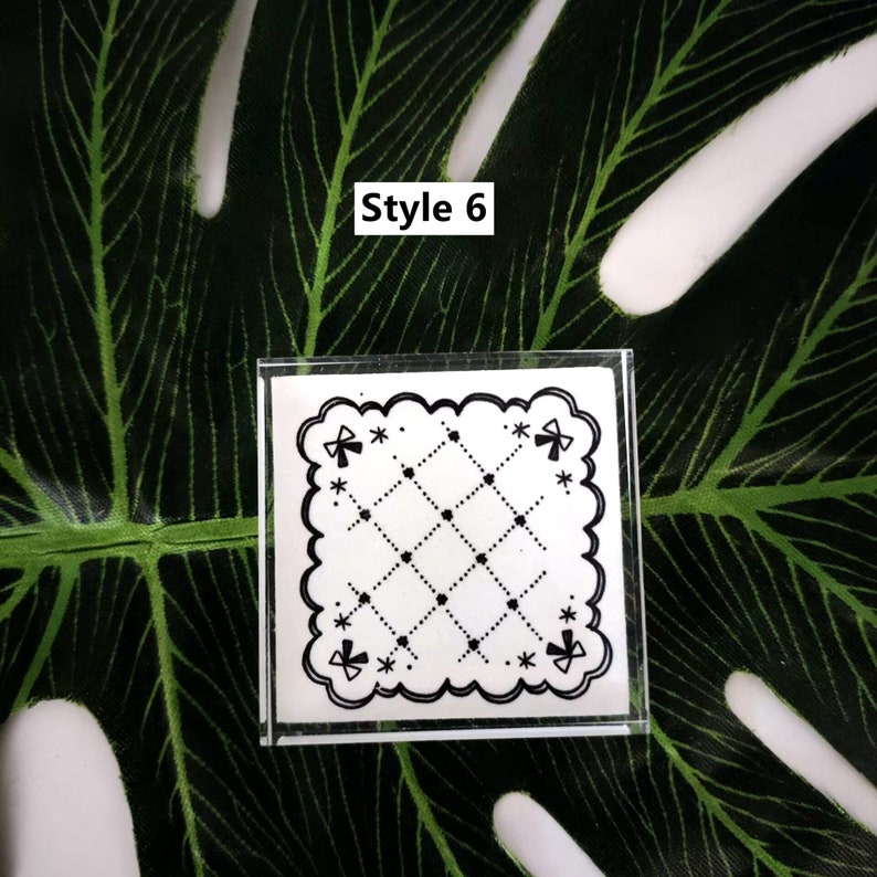 Clear Acrylic Lace Frame Stamp, Message Stamp, Card Making ...