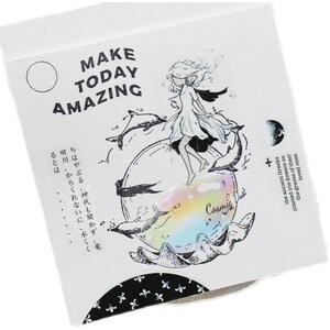 Large Background Wood Rubber Stamp Crystal Ball Glass Cover Rain Stamp ...