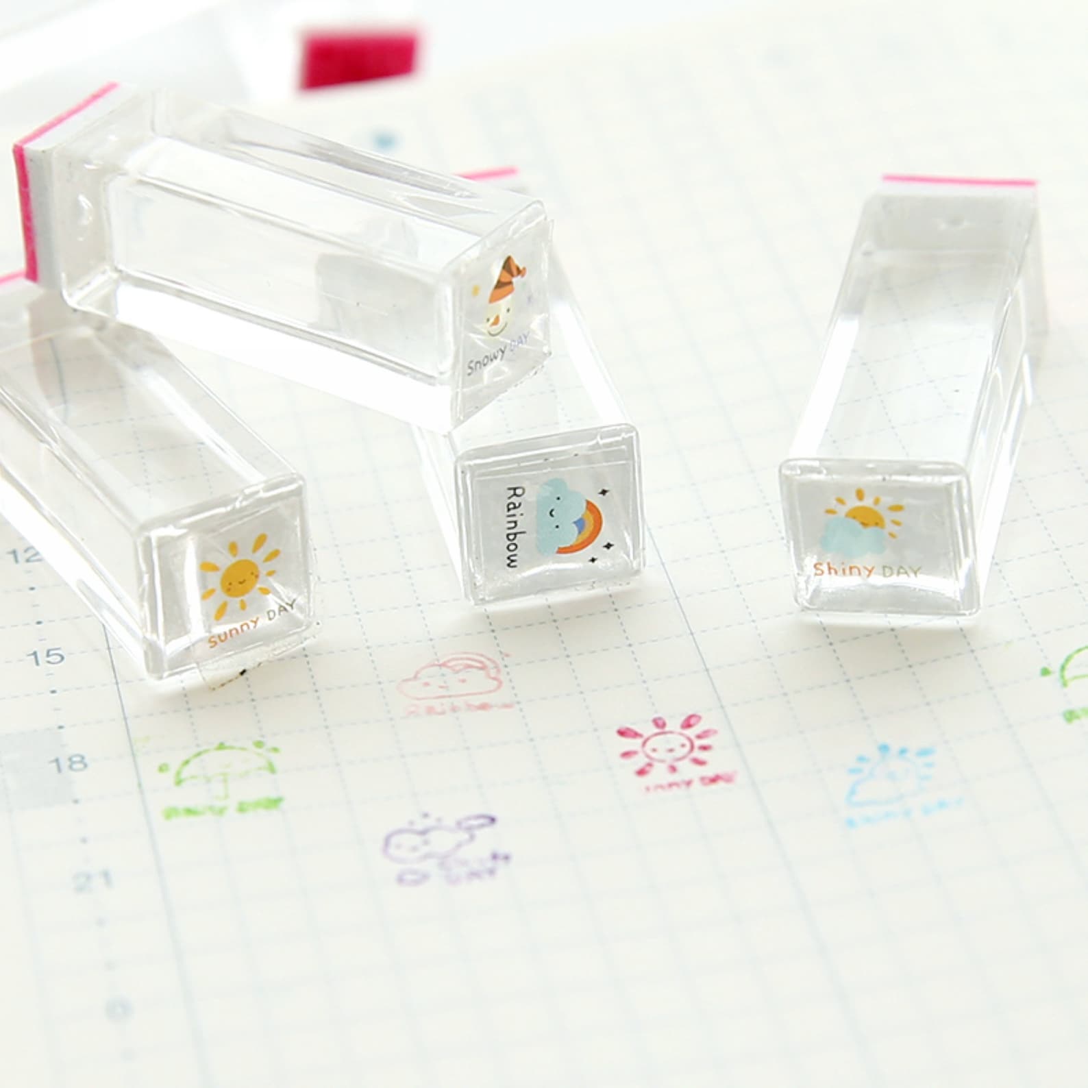 8pcs Clear Stamps for Journaling Plannersmini Weather Stamp - Etsy