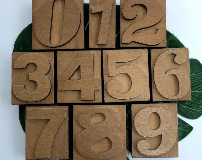 Number Rubber Stamp Set Large Rubber Numbers Stamps 12pcs Planner ...