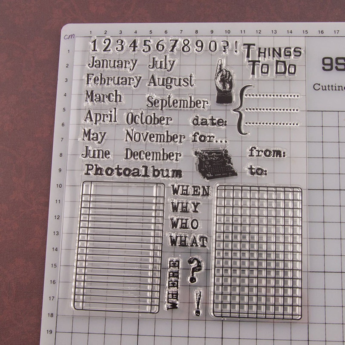 Clear Planner Stamp Week Month Numbers Diary Notebook Journal | Etsy