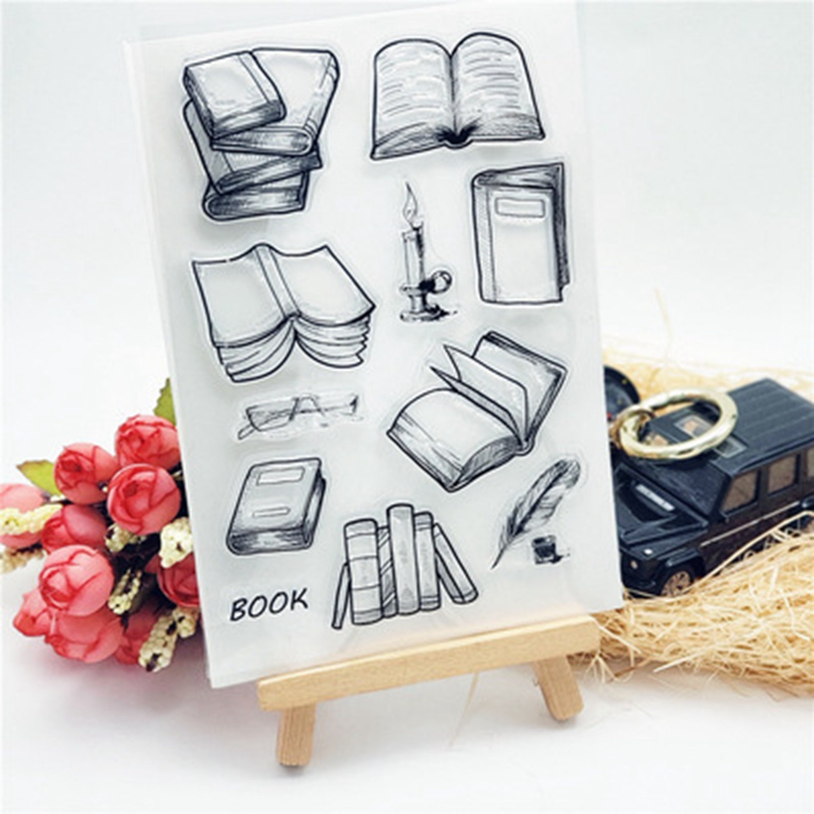 Clear Books Stamps Set for Journaling Planning Scrapbooking - Etsy