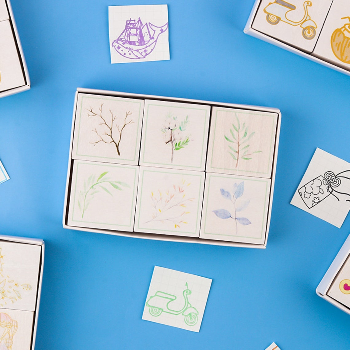 Cute Stamp Set of 6pcs for Scrapbooking Diary Filofax Journal - Etsy