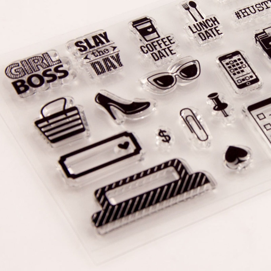 Clear Diary Planner Stamps Set Art Journal Scrapbook | Etsy