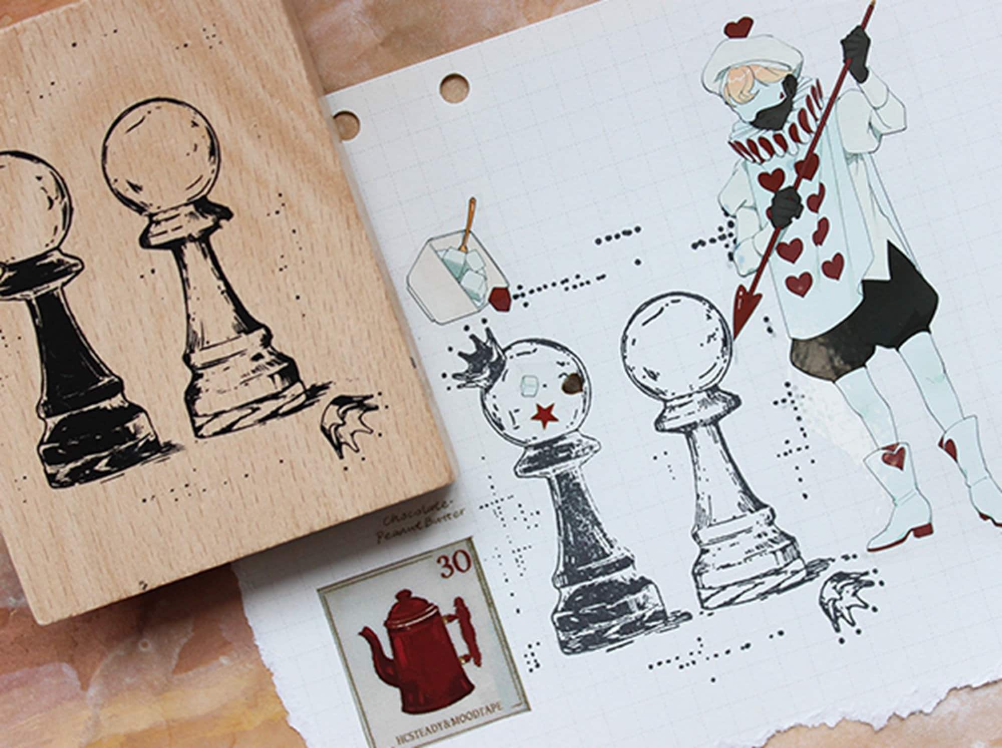 UPseries Wood Rubber Stamp Card Making Scrapbooking Art | Etsy