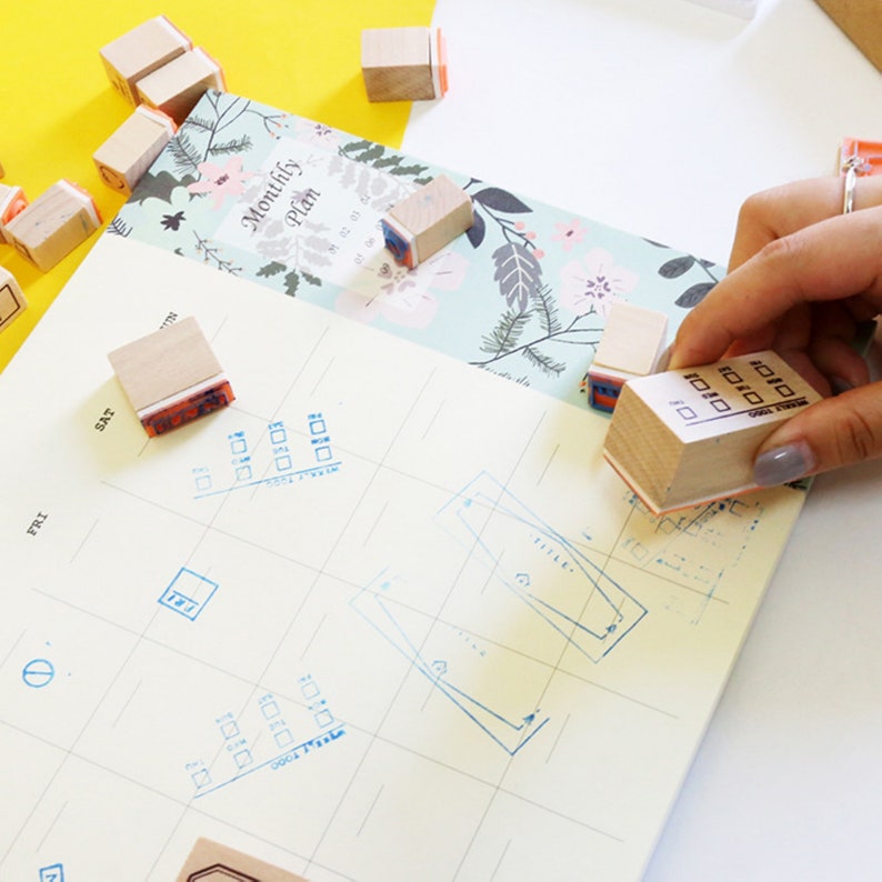 Day Planner Stamp Set Weather Stamp Weekly Planner Stamps - Etsy