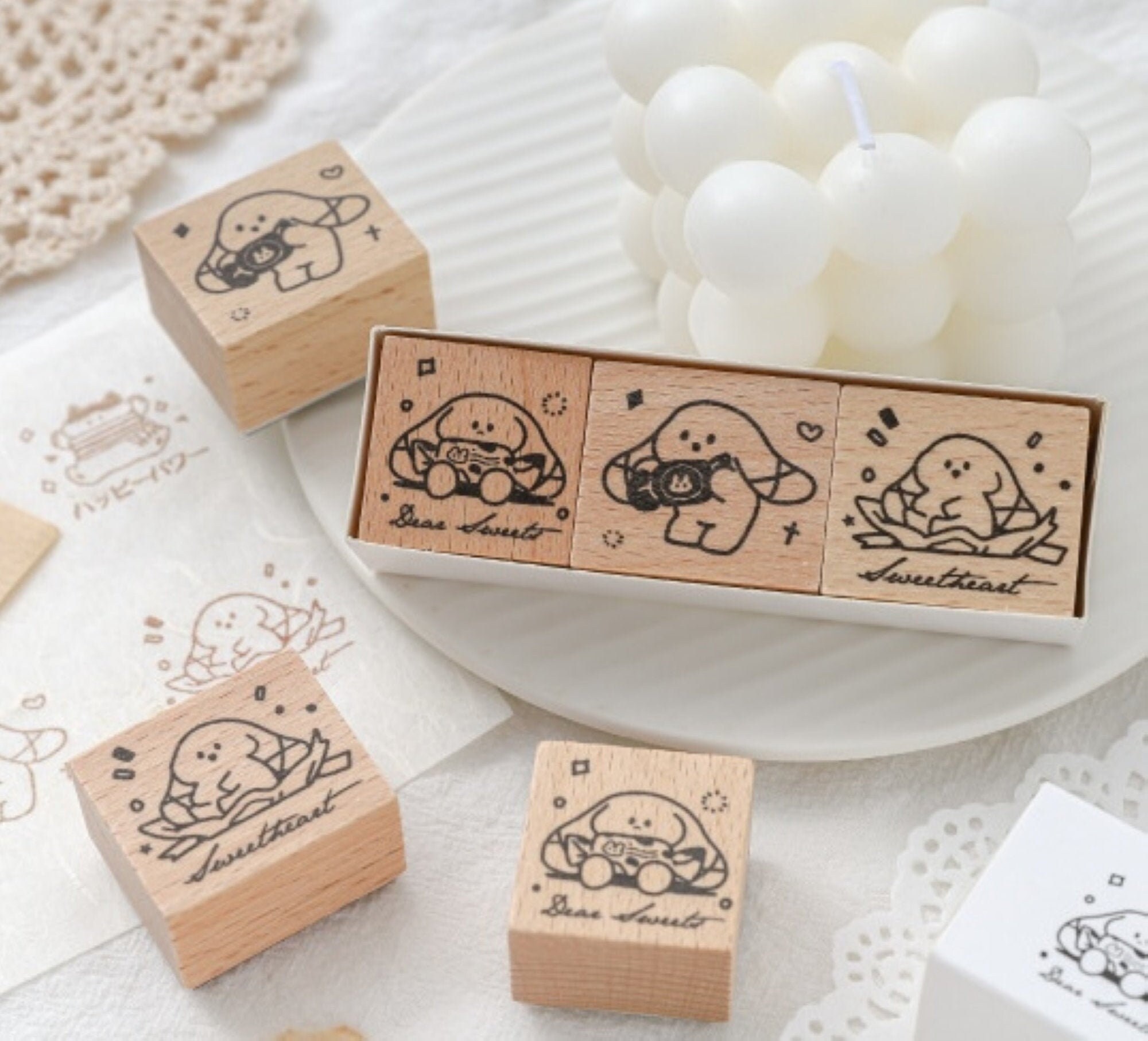 Cute Animals Stamps Set for Kids Girls Diary Journal - Etsy