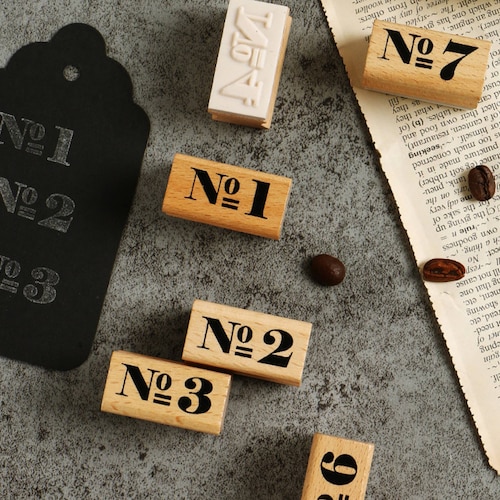 Number Rubber Stamp Set Large Rubber Numbers Stamps 12pcs | Etsy