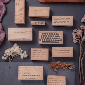 Vintage Typewriter Stamp Letters Numbers Stamp For Bullet | Etsy