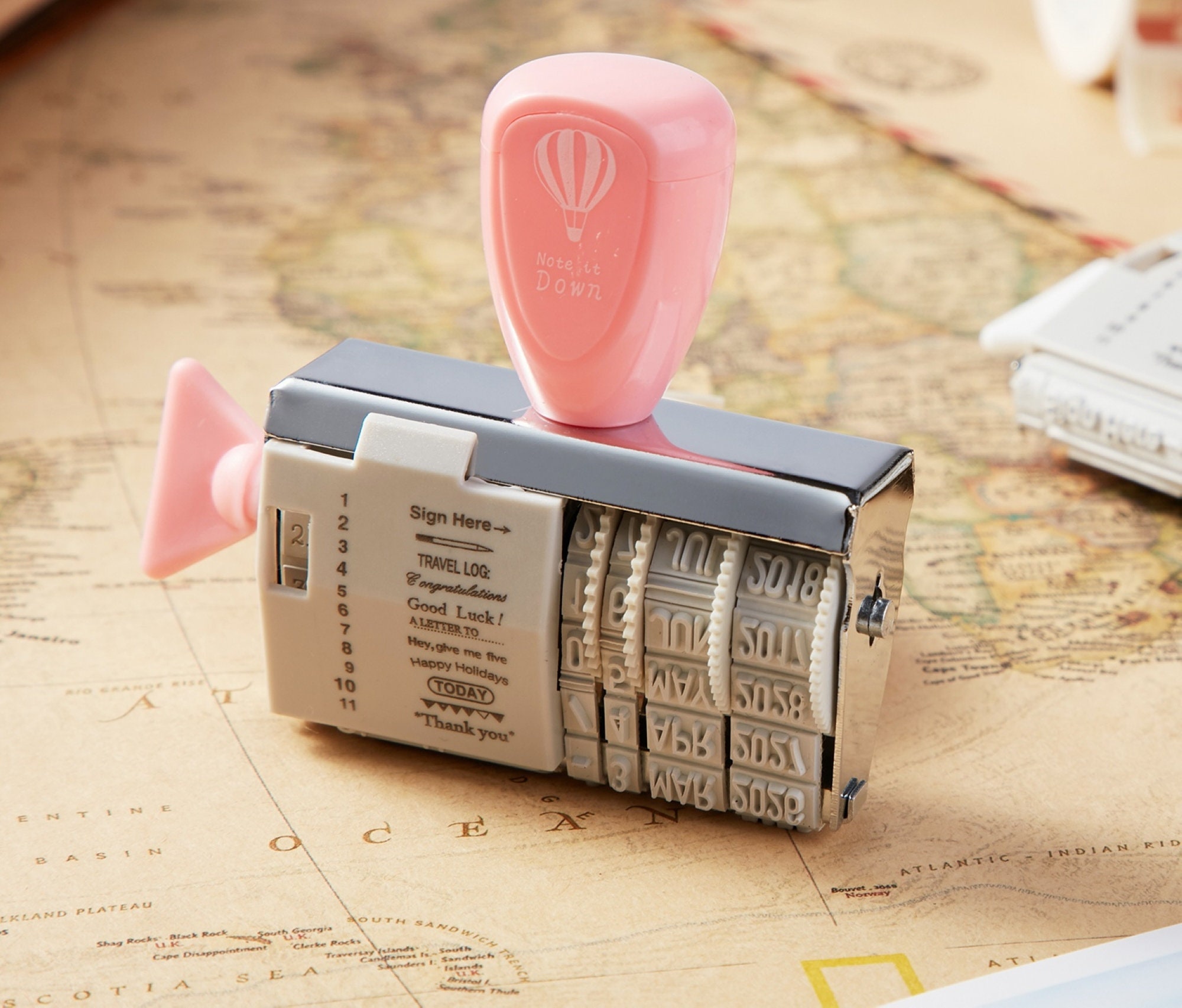 Roller Date Stampcalendar Stamps With Decorative Pattern for - Etsy