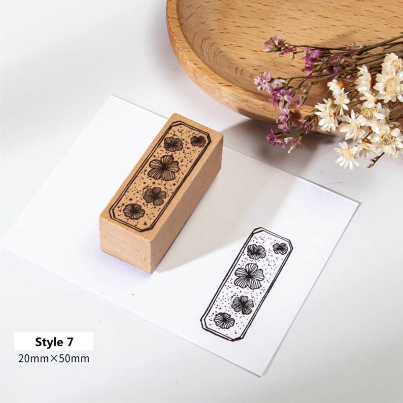 Forest Wood Rubber Stamp for Card Making Scrapbooking Journal | Etsy