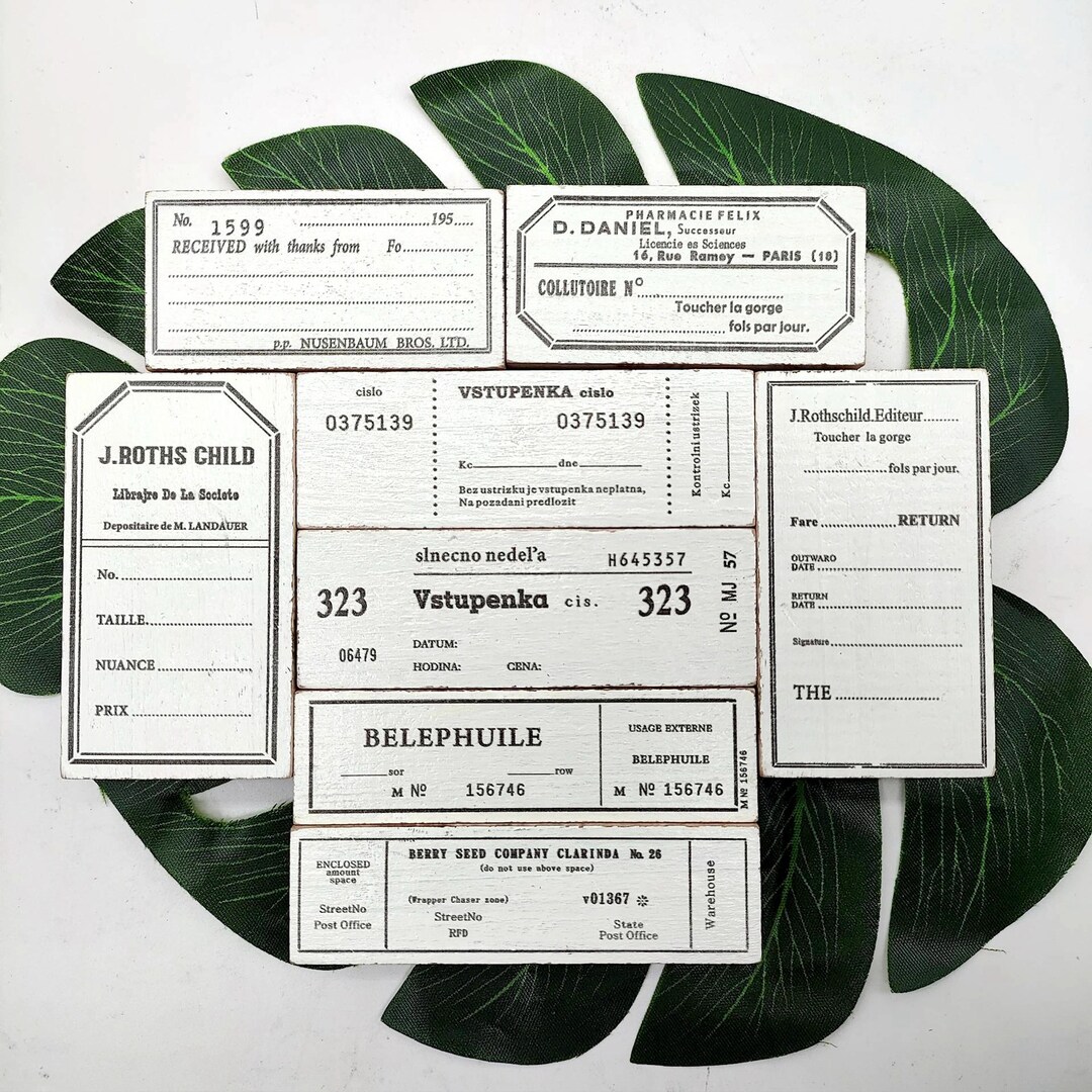 Travel Wooden Rubbe Stamp Ticket Stamp for Planner Journal Filofax ...