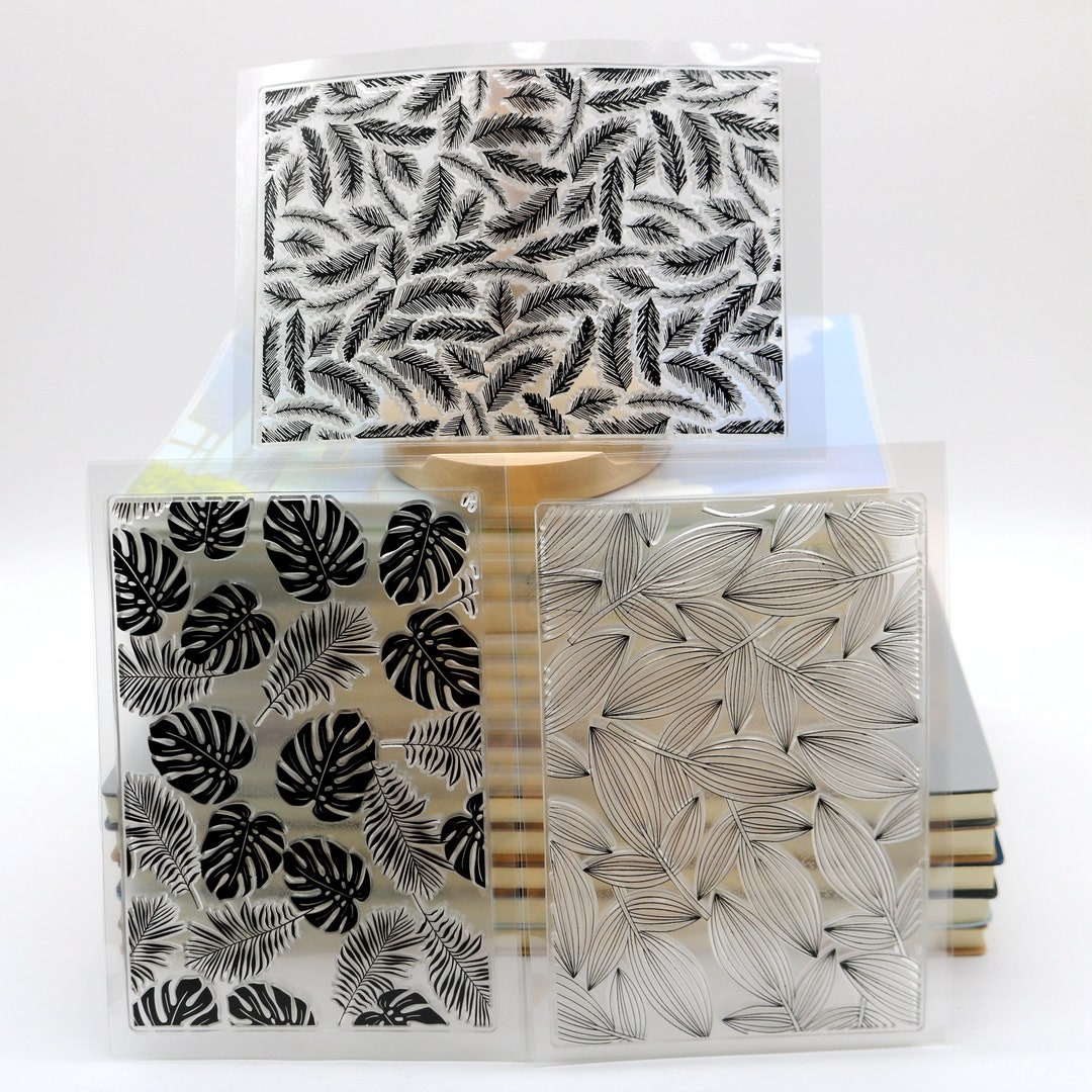 Large Background Stamp Clear Leaves Stamp for Card Making Scrapbooking ...