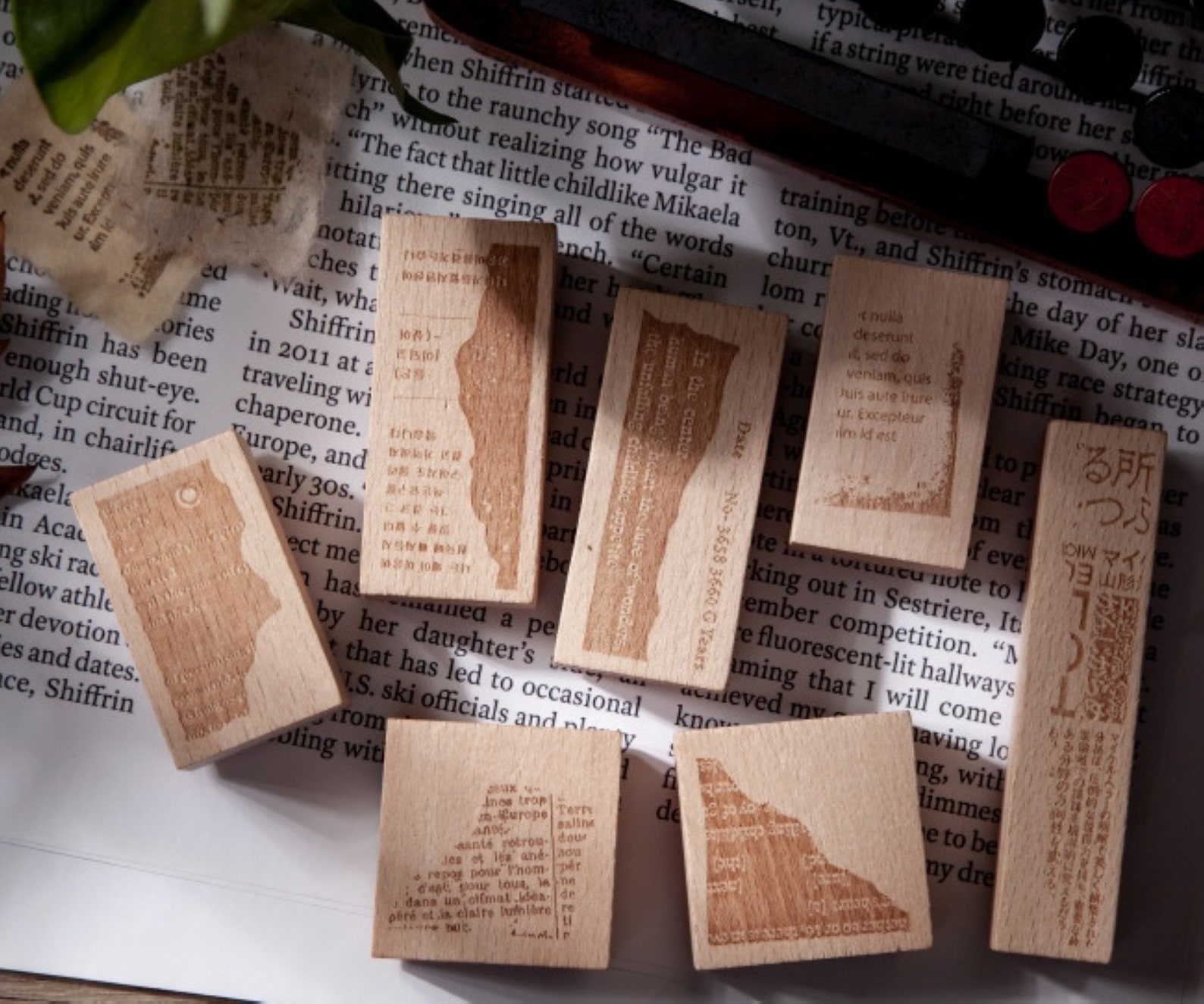 Old Newspapers Stamp for Cardmaking Scrapbooking Journal | Etsy