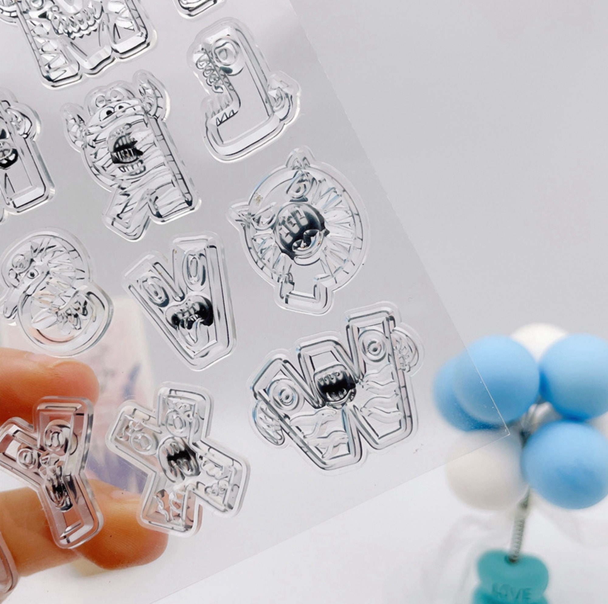 Craft Supplies & Tools Lovely Alphabet Stamps Kits For Journal Filofax ...