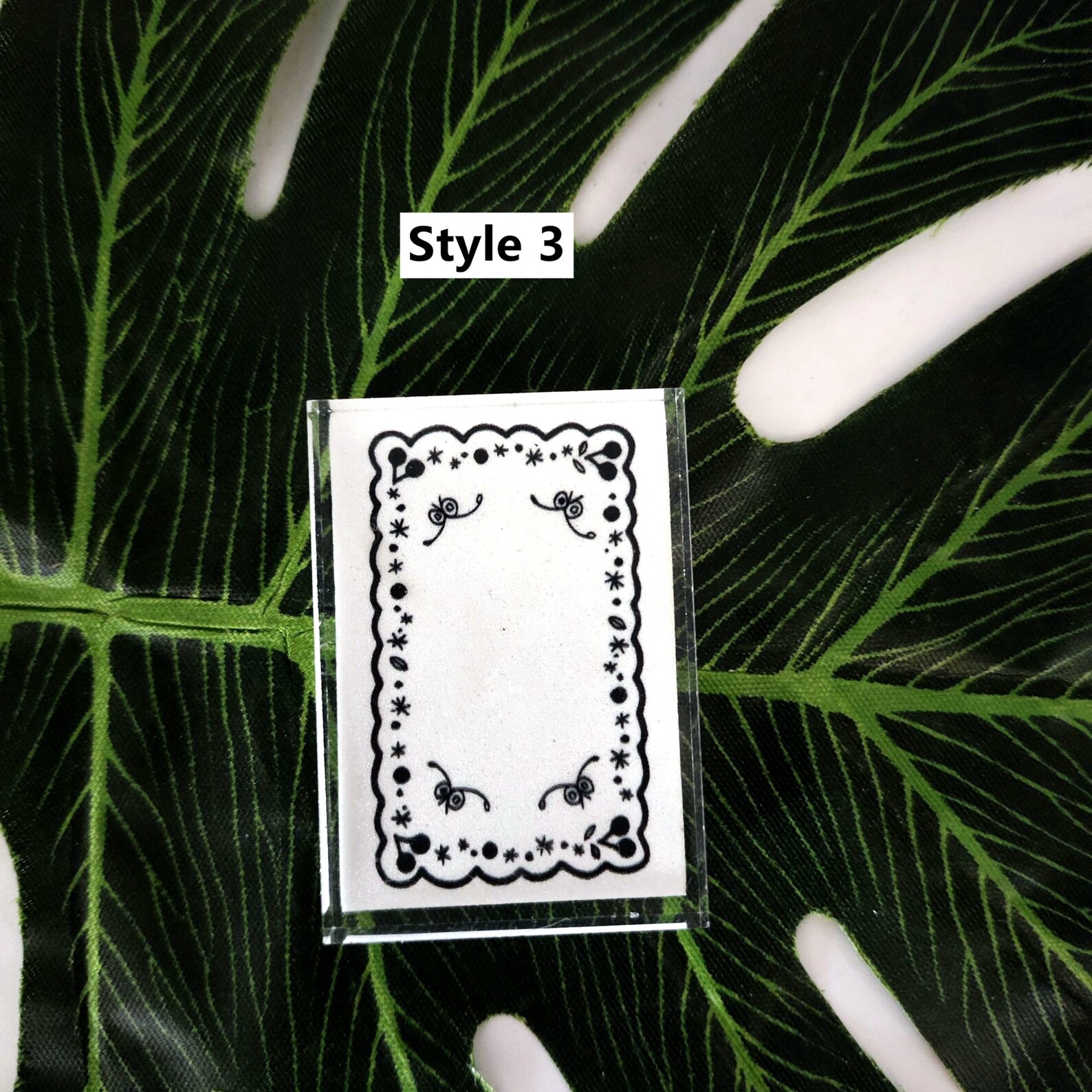 Clear Acrylic Lace Frame Stamp, Message Stamp, Card Making ...